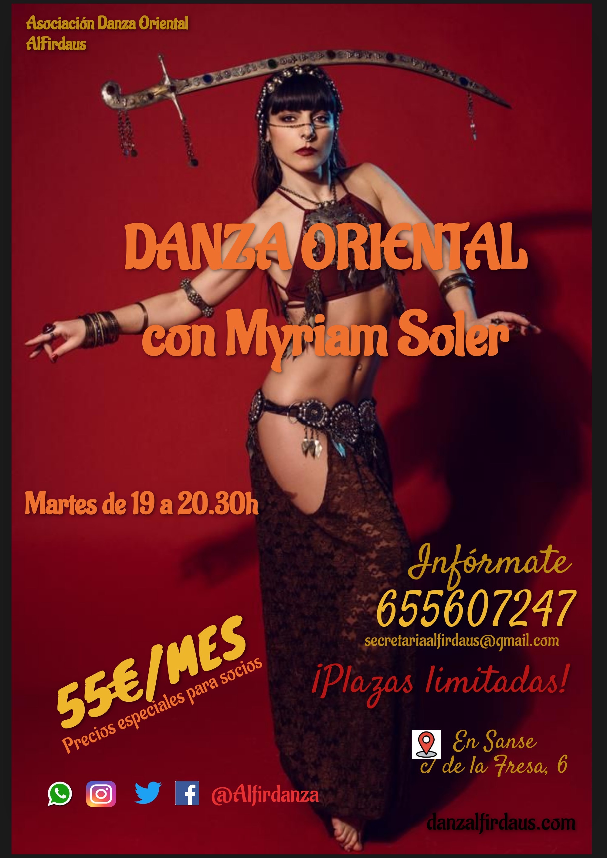 Clases de danza oriental con Miriam Soler – Al-Firdaus